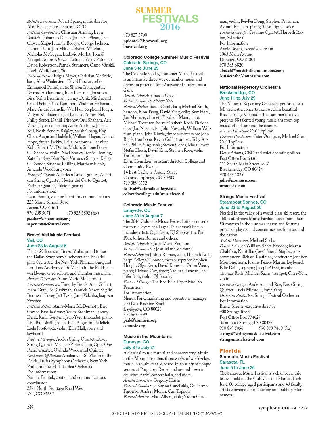 Symphony Spring 2016 by Symphony Magazine, from the League of American ...