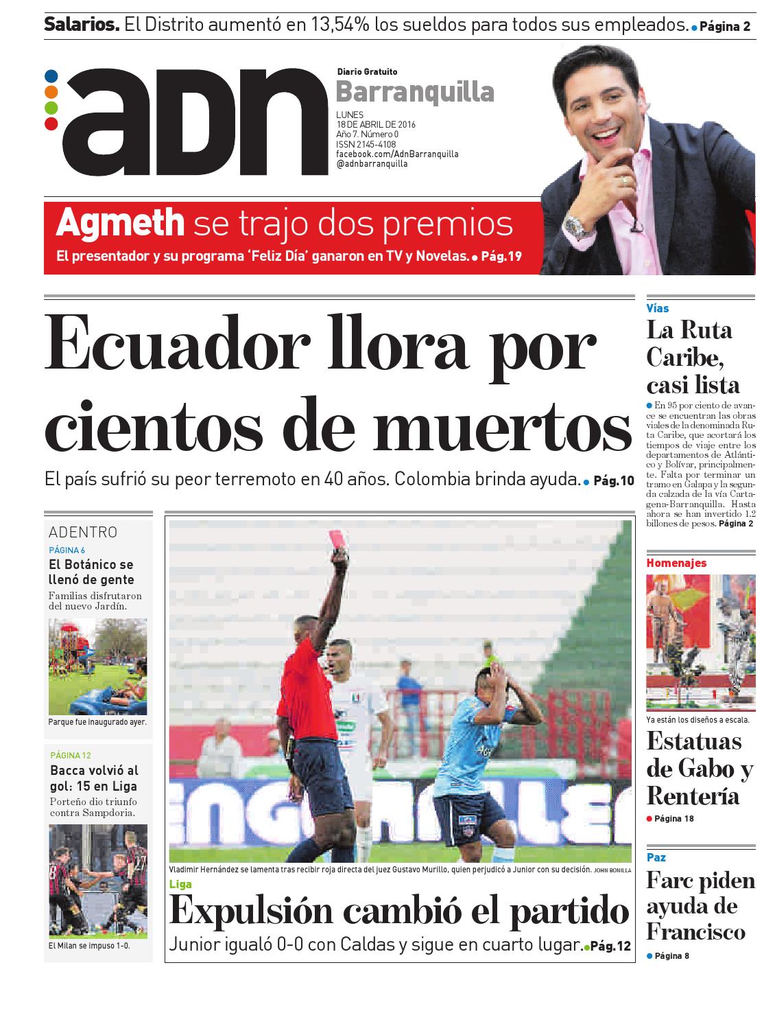 ADN Barranquilla 18 de abril de 2016 by diarioadn.co - Issuu