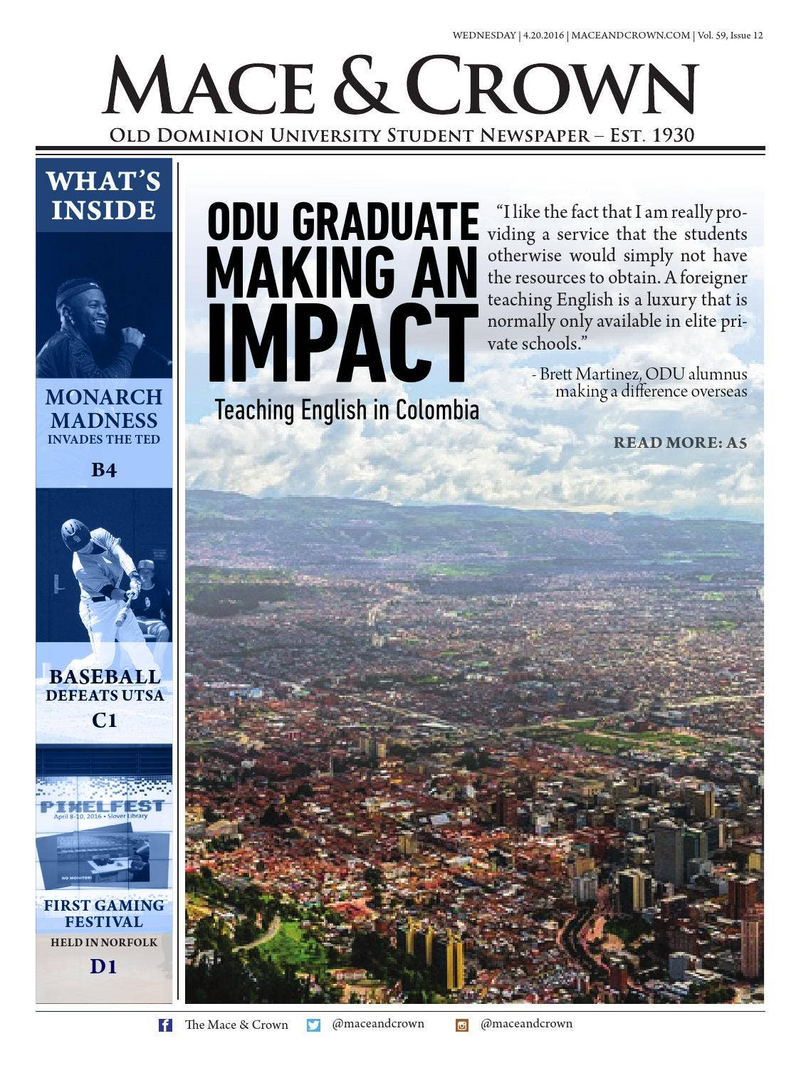 April 20 by Mace and Crown - Issuu