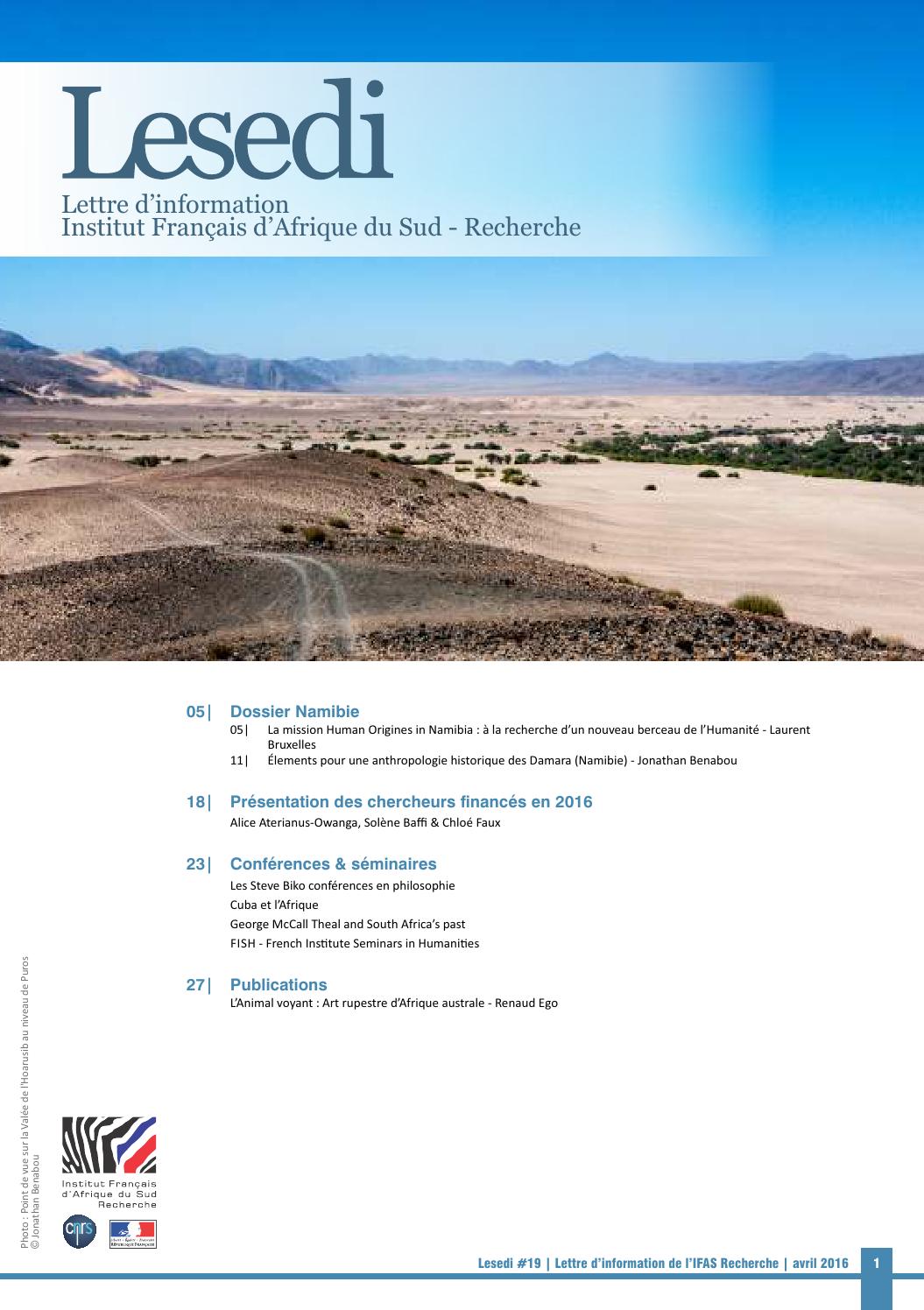 Lesedi #19 (français) by French Institute of South Africa - Issuu