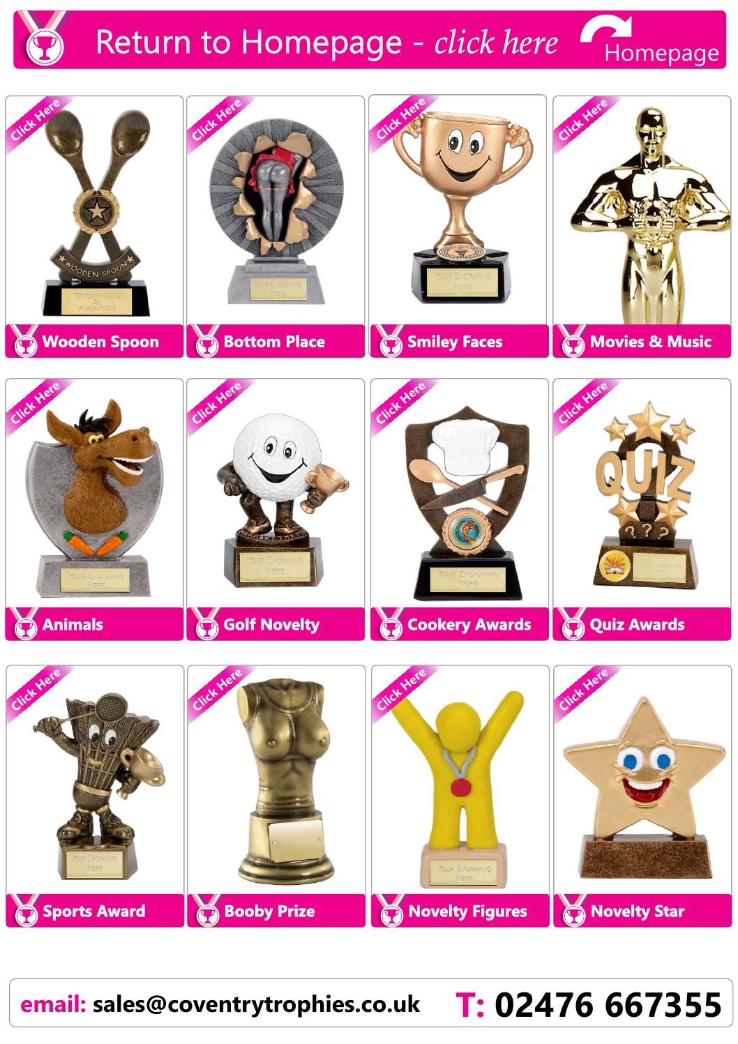 Novelty Trophies 2016 by Trophies Awards and Medals - Issuu