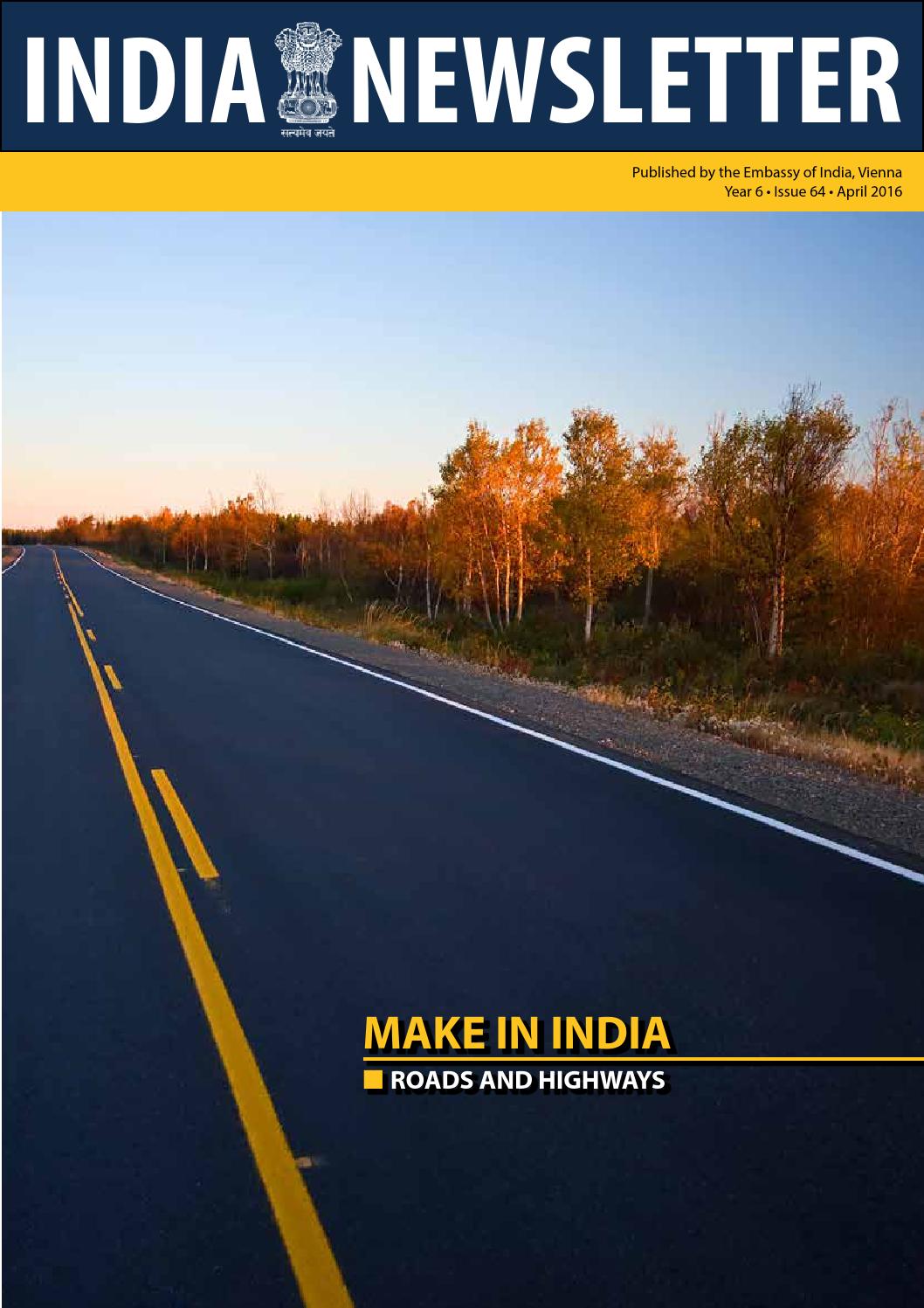 India Newsletter 04 2016 by Indian Embassy Vienna - Issuu