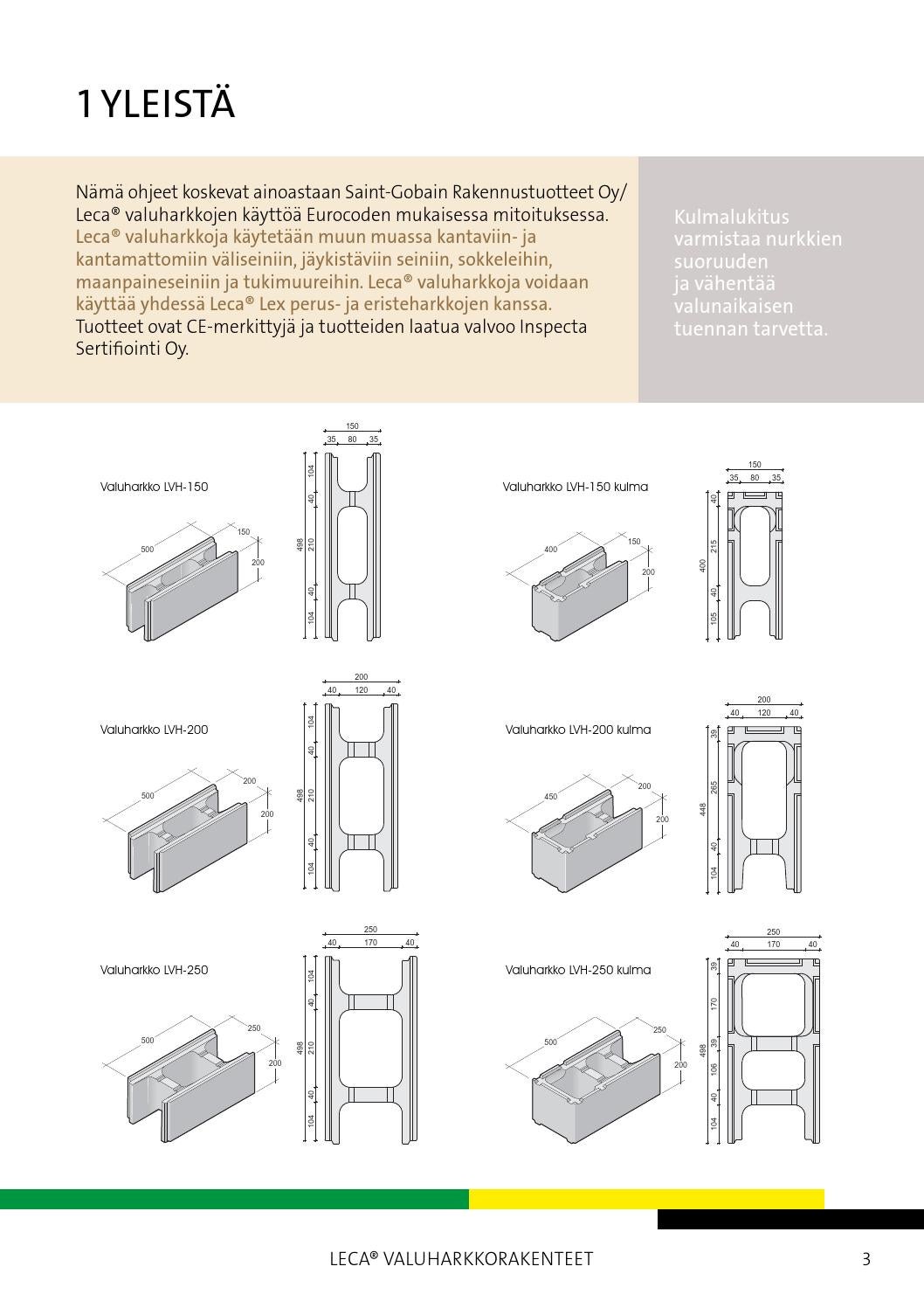 4-18E Leca® valuharkko- rakenteet by Weber - Issuu