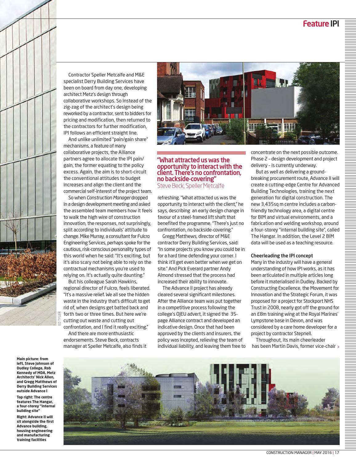 Construction Manager magazine May 2016 by Construction Management - Issuu