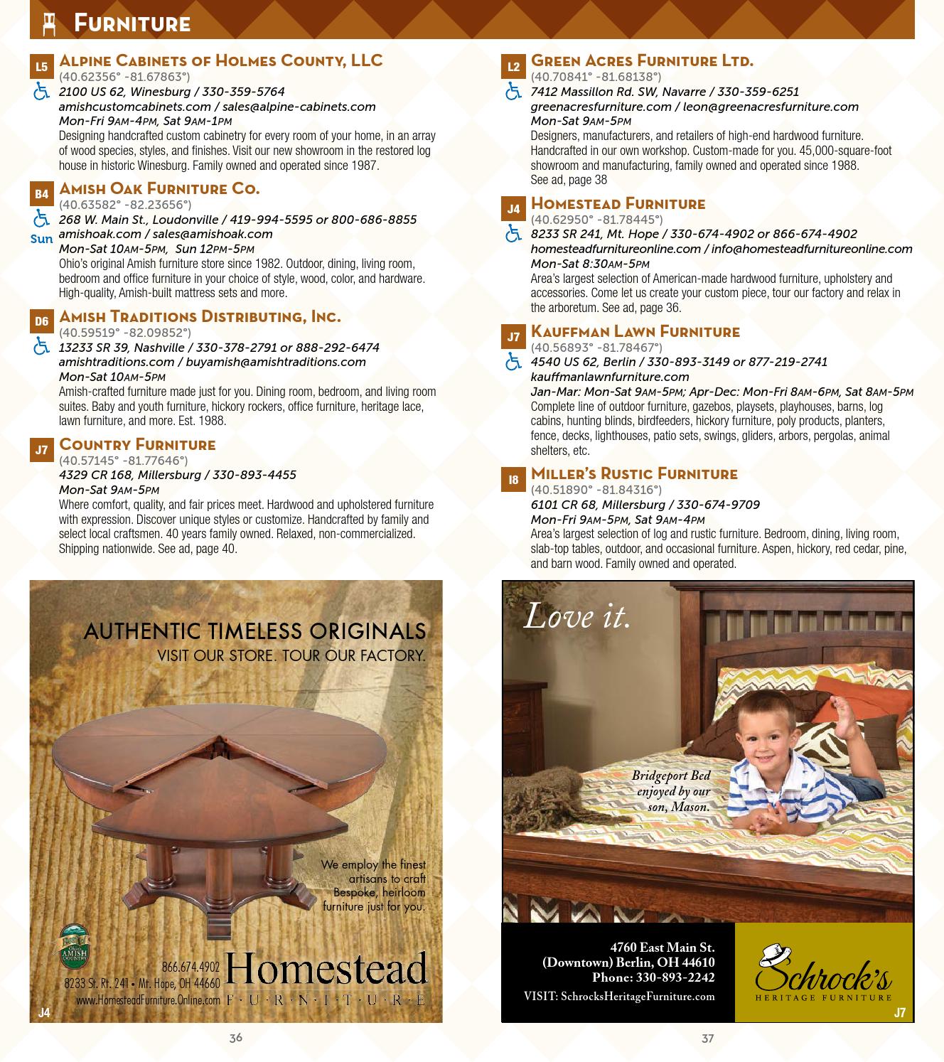 2016 Holmes County Map and Visitors' Guide (Amish Country Ohio) by Kurt ...