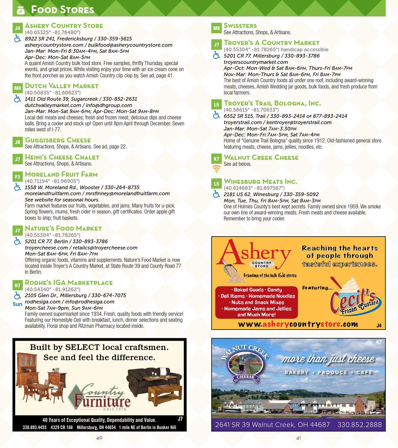 2016 Holmes County Map and Visitors' Guide (Amish Country Ohio) by Kurt ...