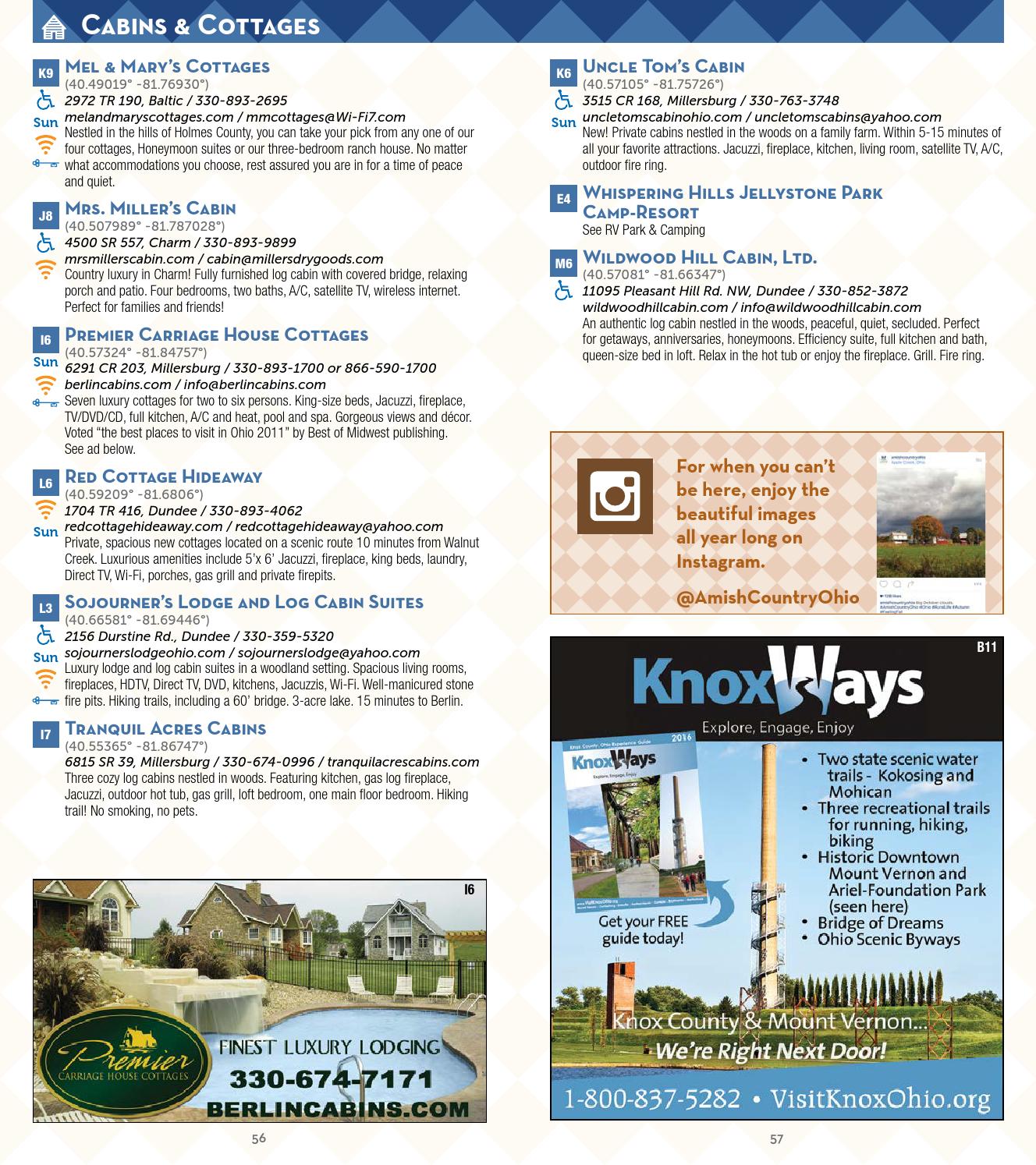 2016 Holmes County Map and Visitors' Guide (Amish Country Ohio) by Kurt ...