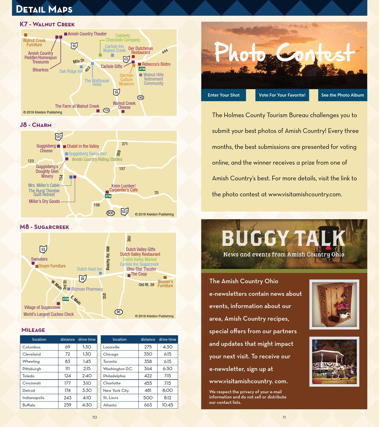 2016 Holmes County Map and Visitors' Guide (Amish Country Ohio) by Kurt ...