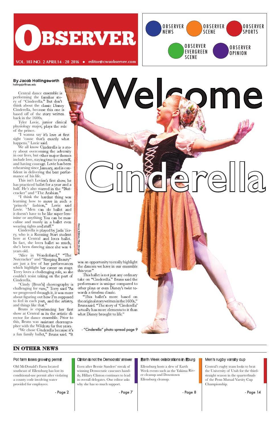 CWU The Observer Issue 2 Spring 2016 by CWU Observer - Issuu