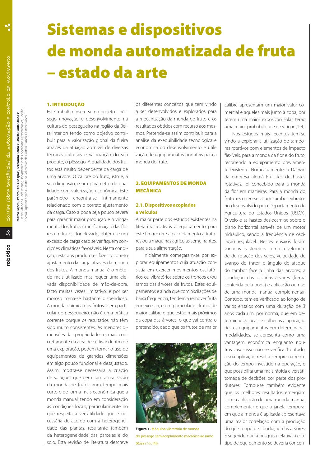 Sistemas e dispositivos de monda automatizada de fruta – estado da arte ...