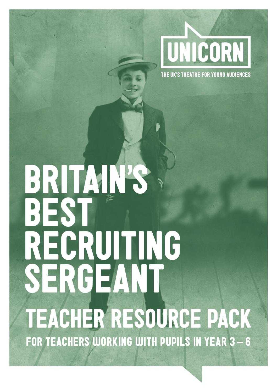 Britain's Best Recruiting Sergeant | Teacher Resources by Unicorn ...