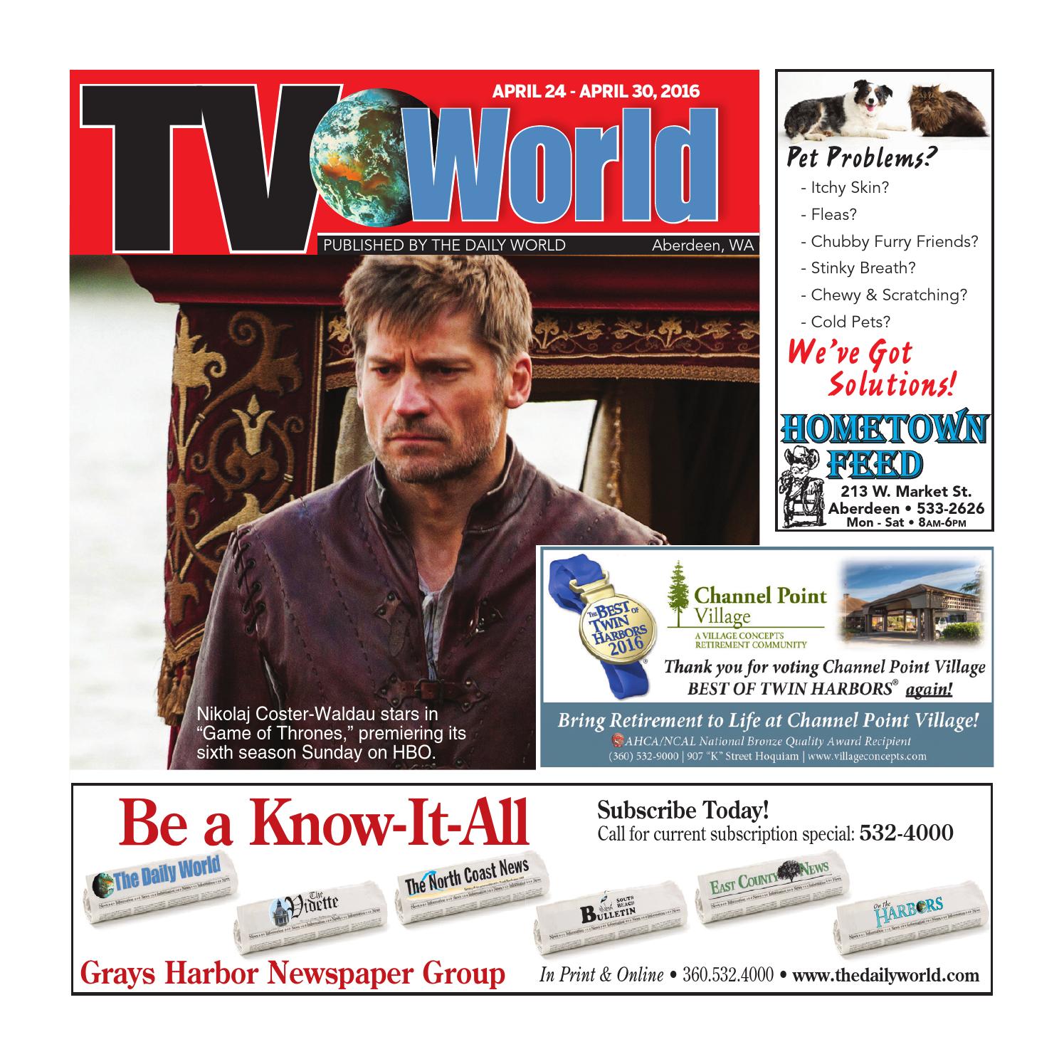 Aberdeen Daily World - TV World - April 24 - April 30, 2016 TV World by ...