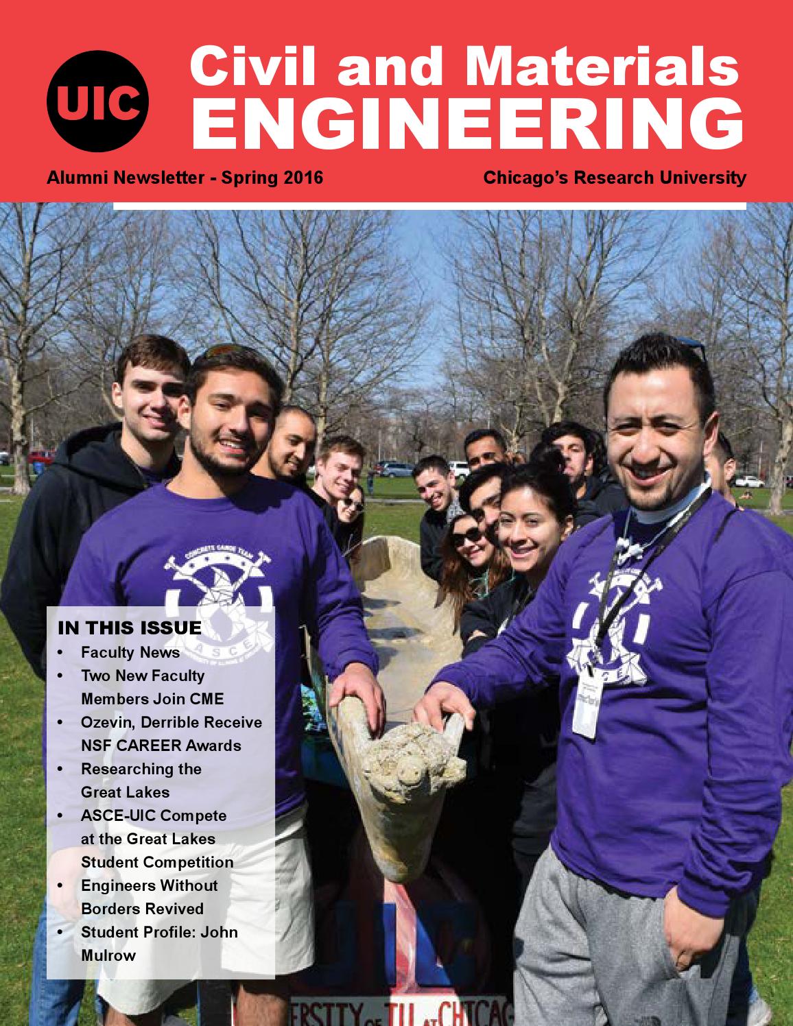 CME Alumni Newsletter - Spring 2016 by UIC College of Engineering - Issuu