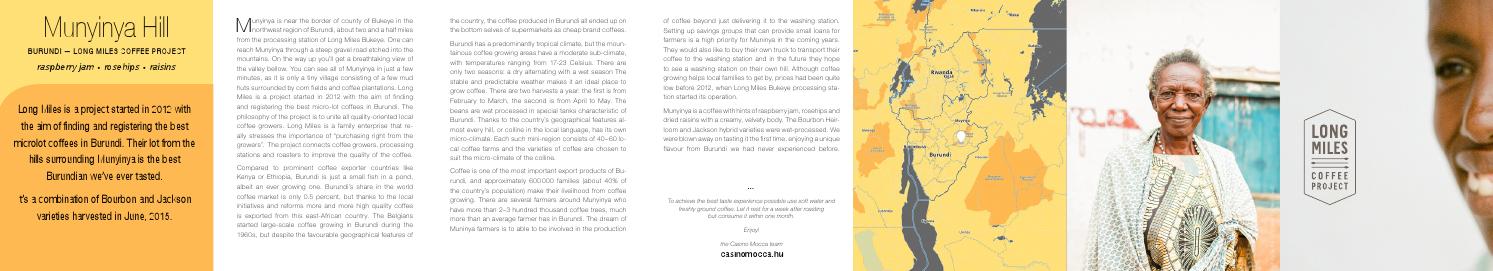 Casino Mocca: Munyinya Hill - Coffee fact sheet by Casino Mocca - Issuu