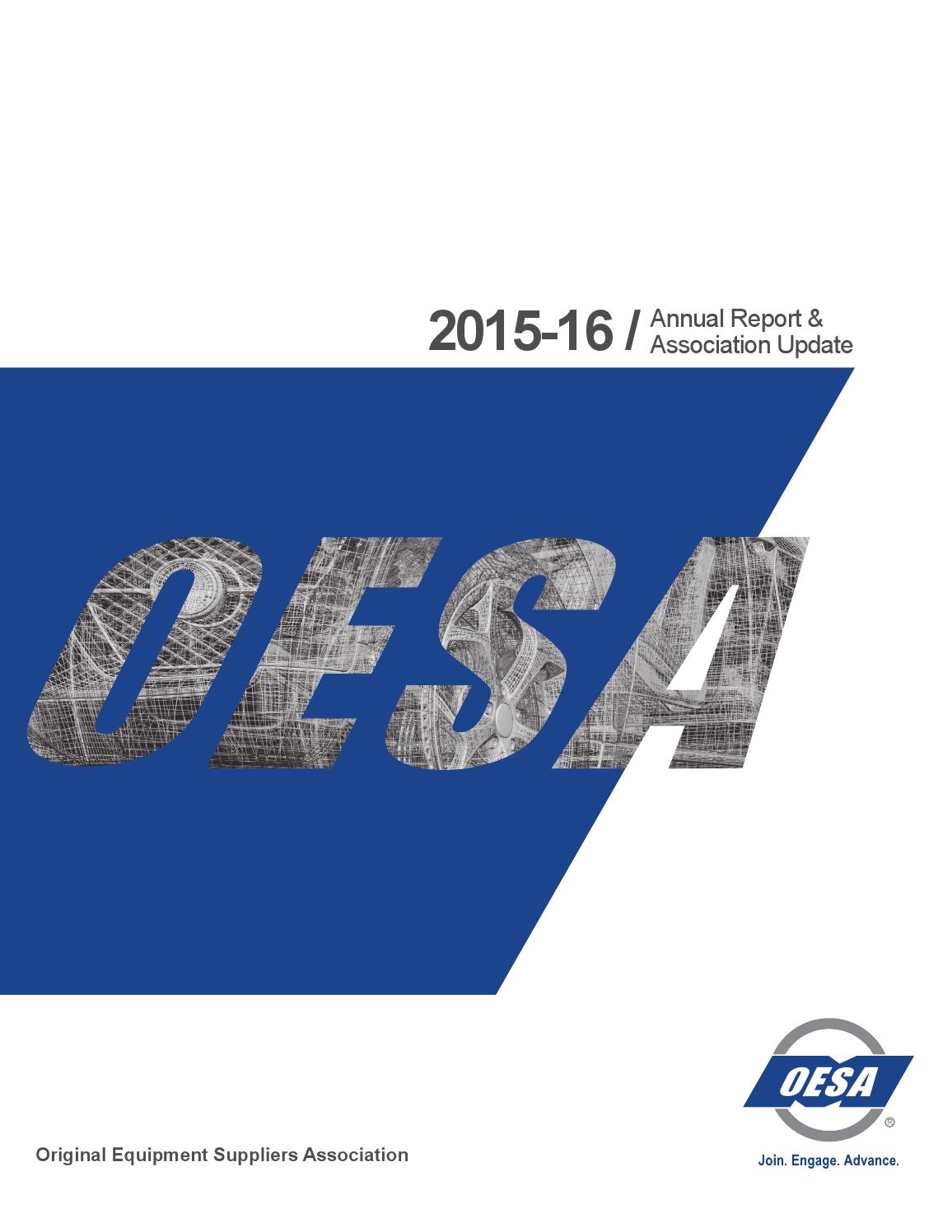 OESA 2015-16 Annual Report & Association Update by OESA - Issuu