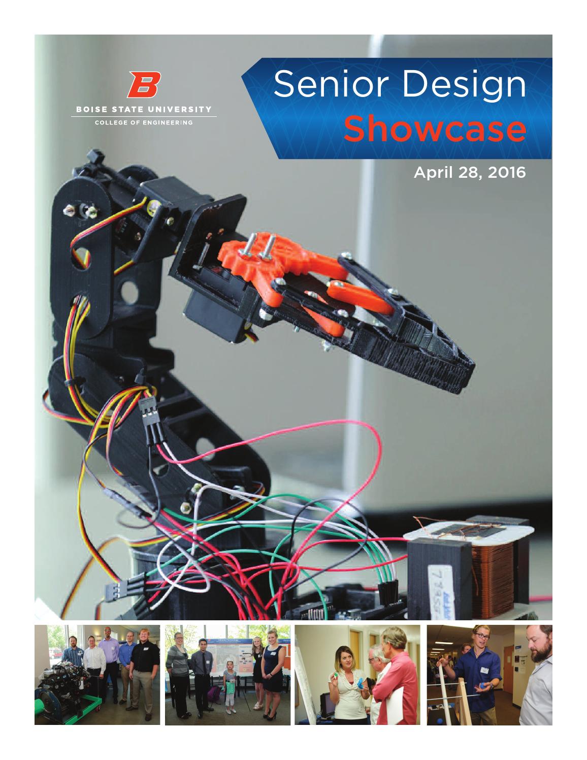 Senior design showcase Program 2016 by College of Engineering - Issuu
