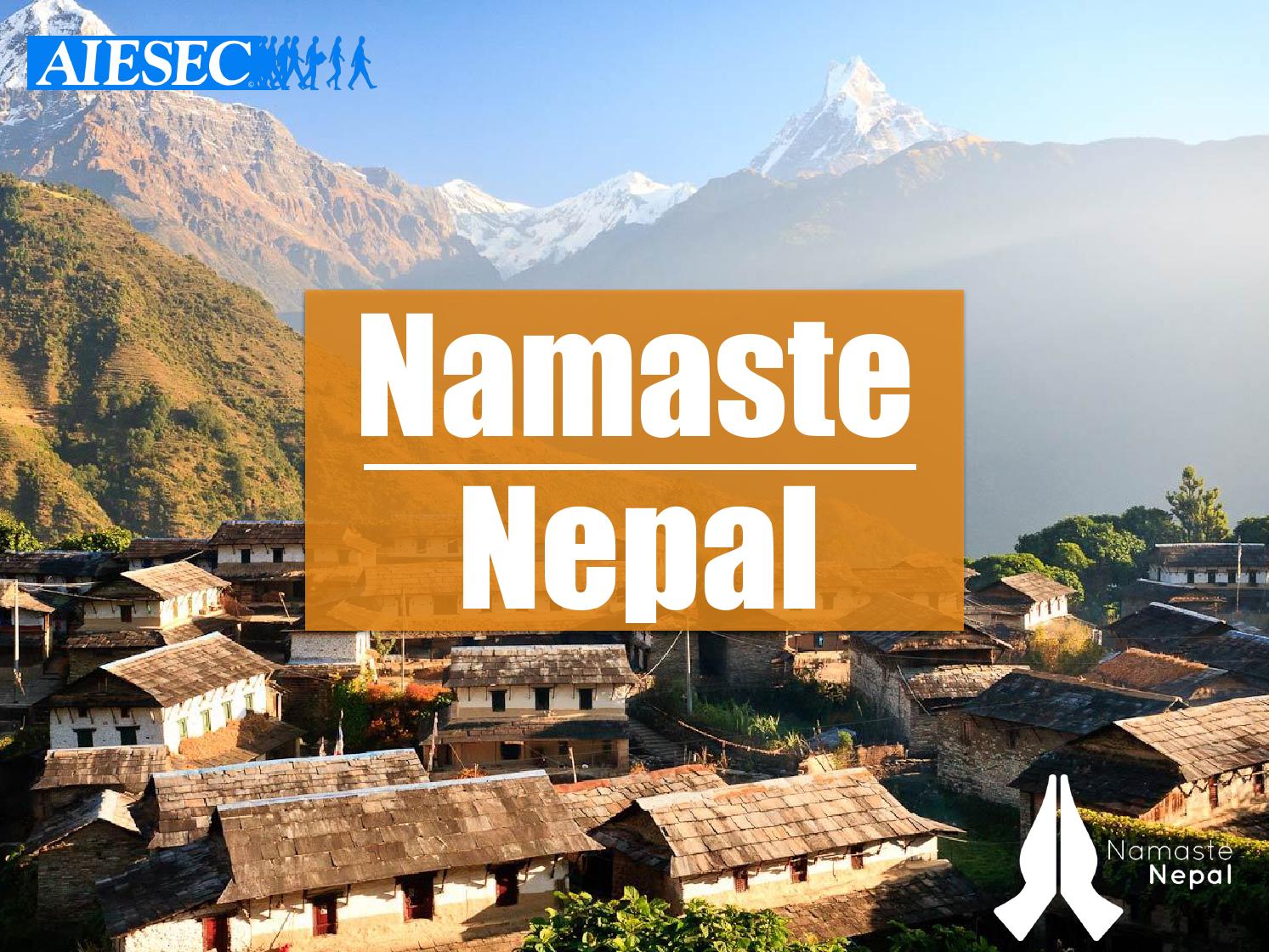 Namaste Nepal - National Projects booklet by AIESEC NEPAL - Issuu