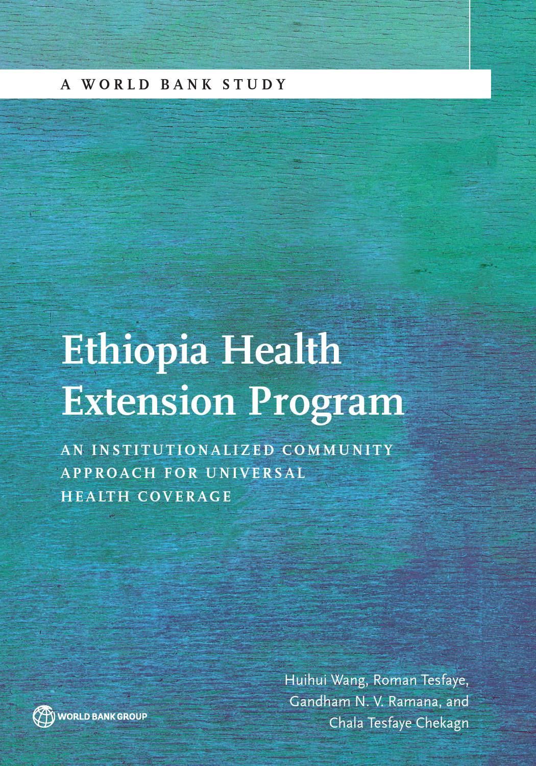 Ethiopia Health Extension Program by World Bank Publications - Issuu