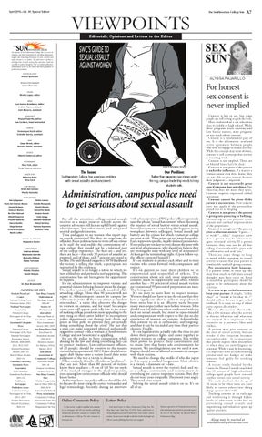 Special Edition: Sexual Assault, Spring 2016: Volume 59, Issue 6 by ...
