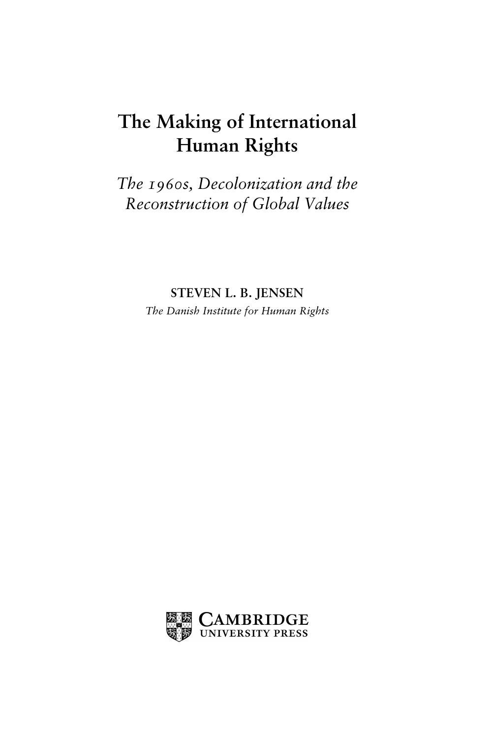The Making of International Human Rights - sample chapter 1 by ...