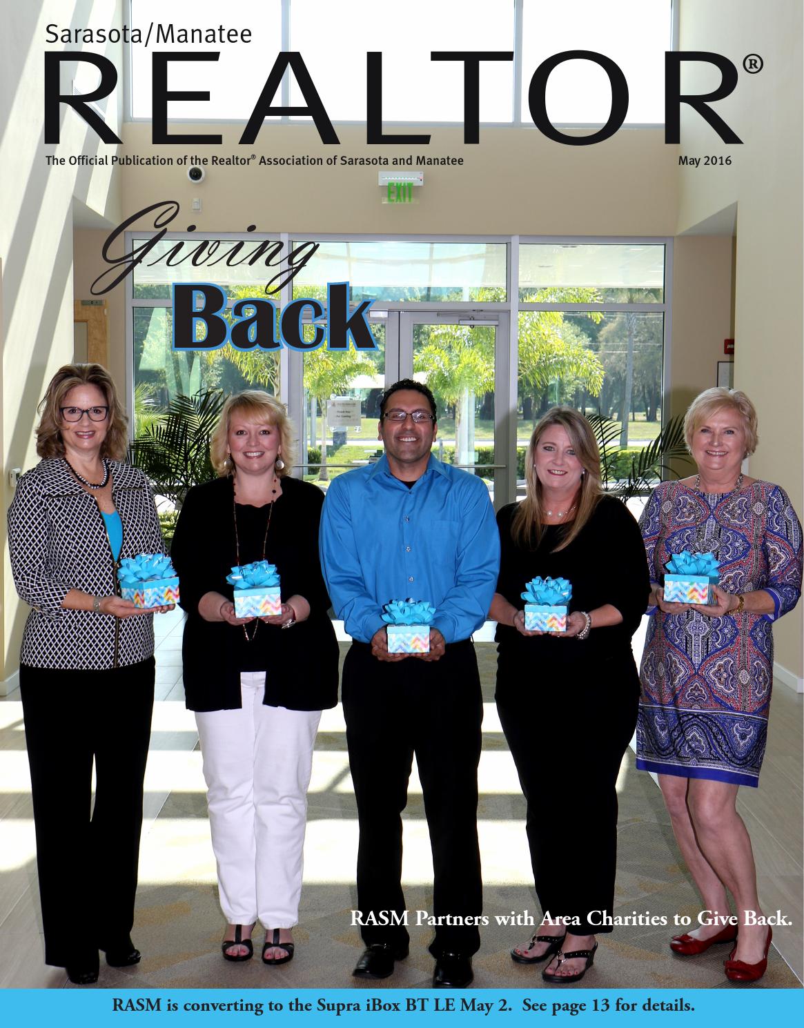 Sarasota / Manatee Realtor Magazine - RASM - May 2016 Issue by REALTOR® Association of Sarasota ...
