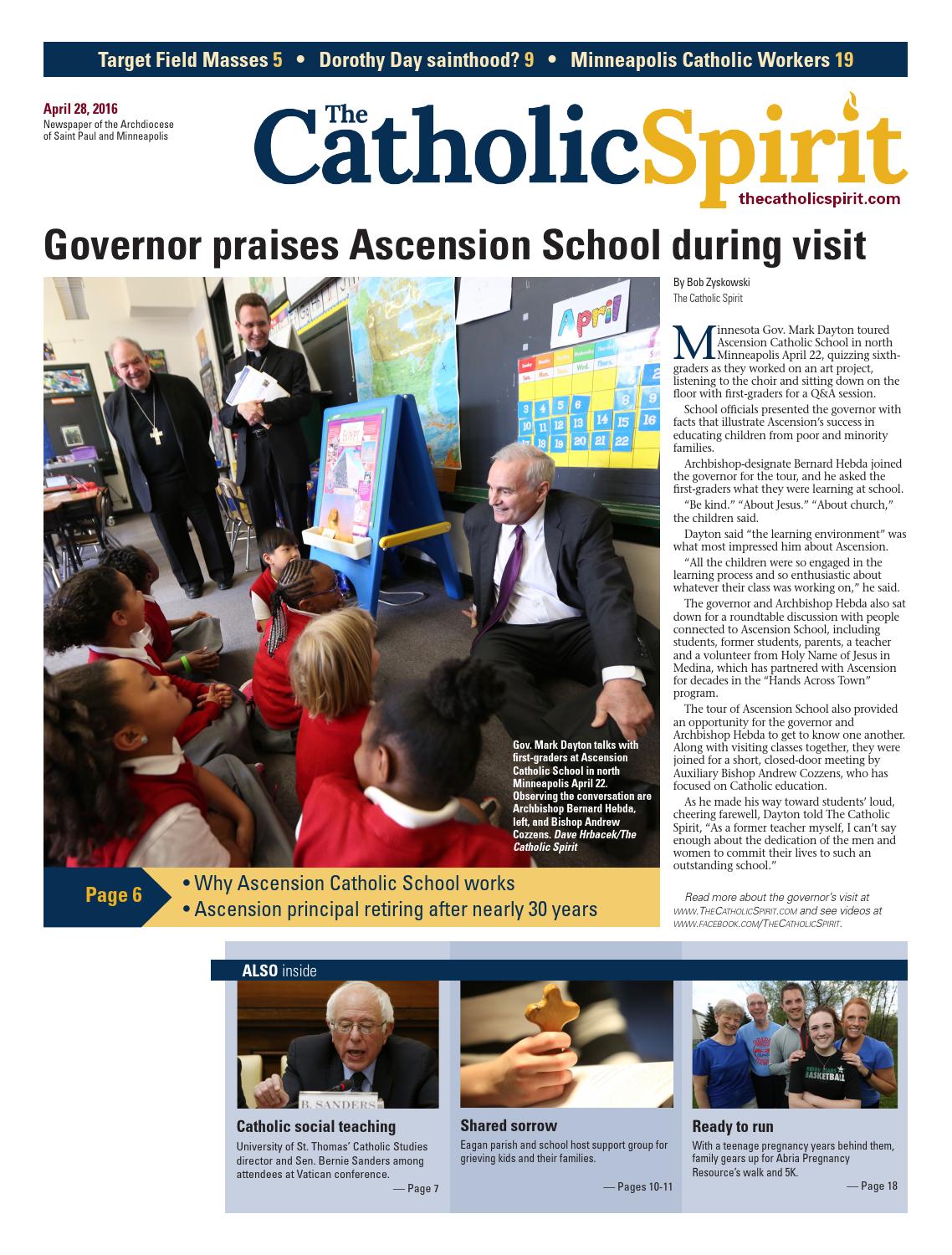 The Catholic Spirit - April 28, 2016 by The Catholic Spirit Publishing ...