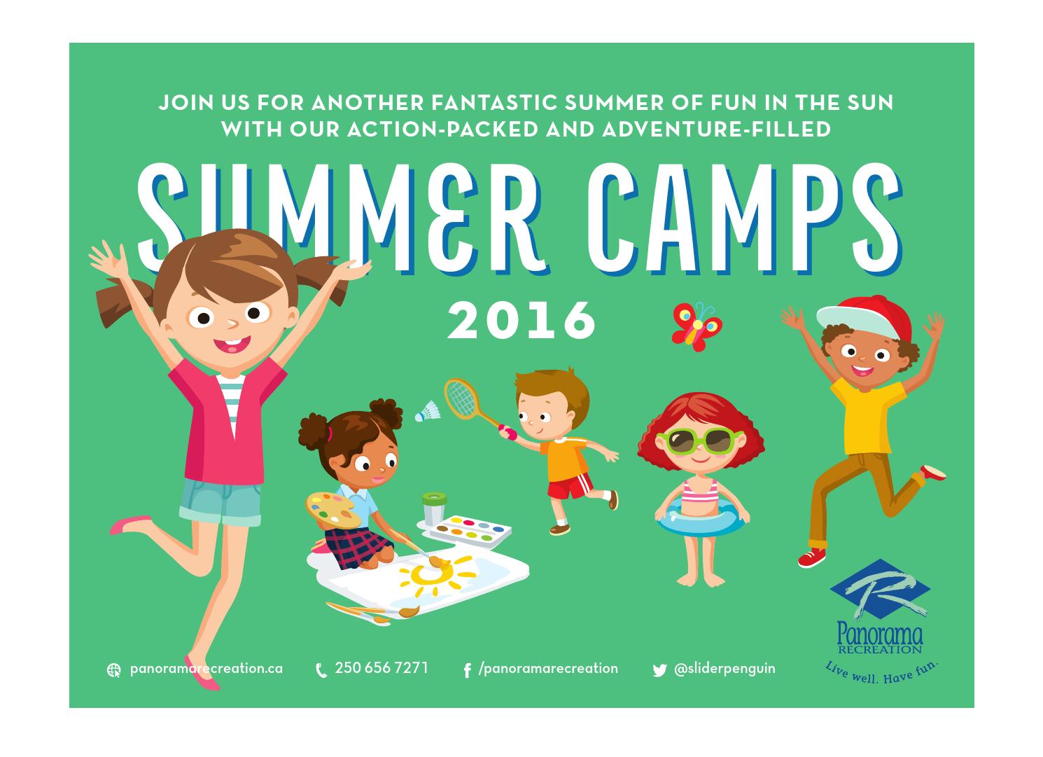 Panorama Recreation 2016 Summer Camp Flyer by Panorama Recreation - Issuu