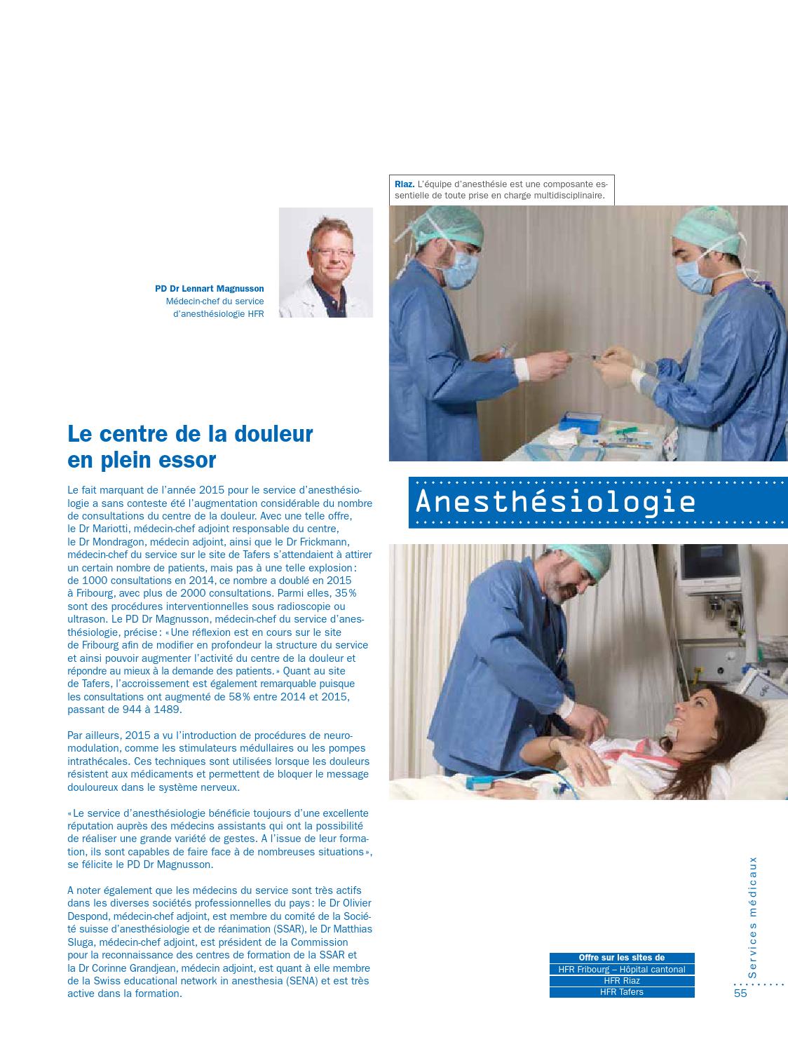 hôpital fribourgeois (HFR) - Rapport annuel 2015 by hôpital ...