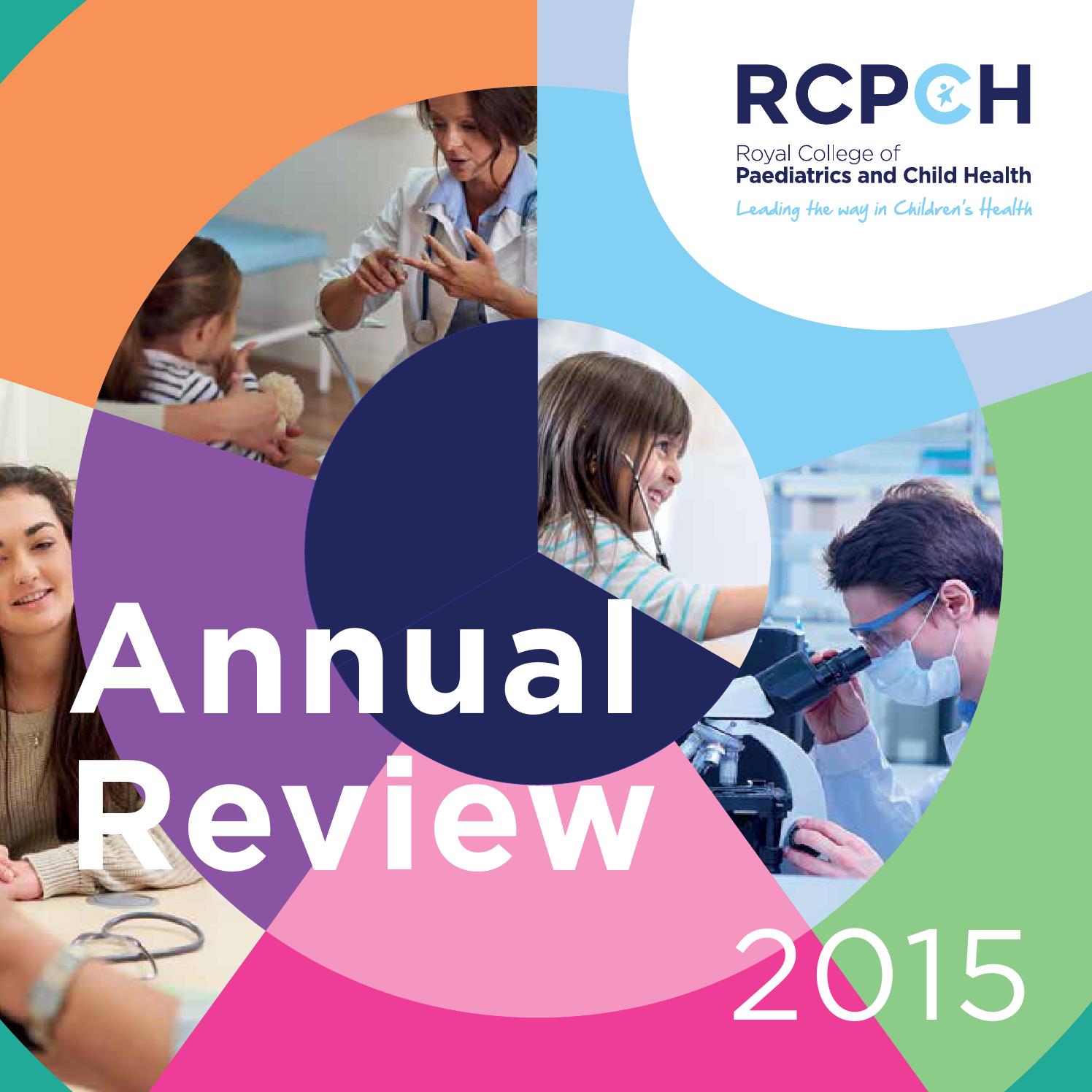 RCPCH Annual Review 2015 by Royal College of Paediatrics and Child ...