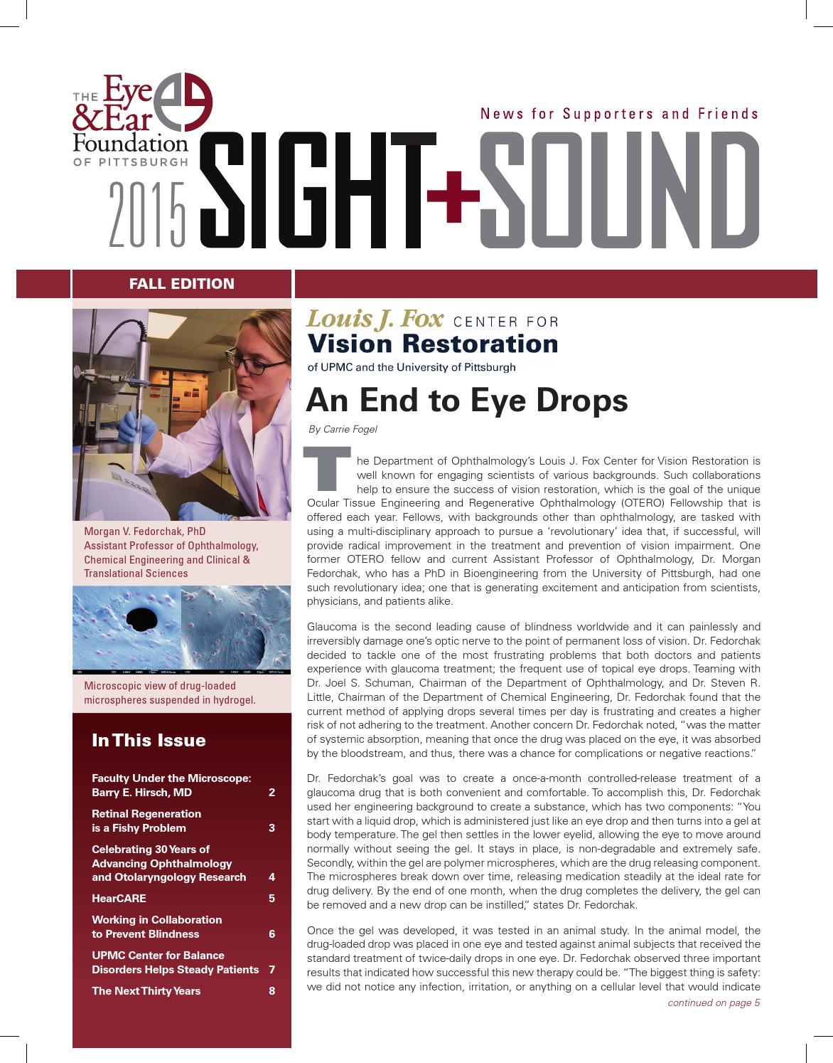 EEF Sight + Sound: Fall 2015 by Eye & Ear Foundation of Pittsburgh - Issuu