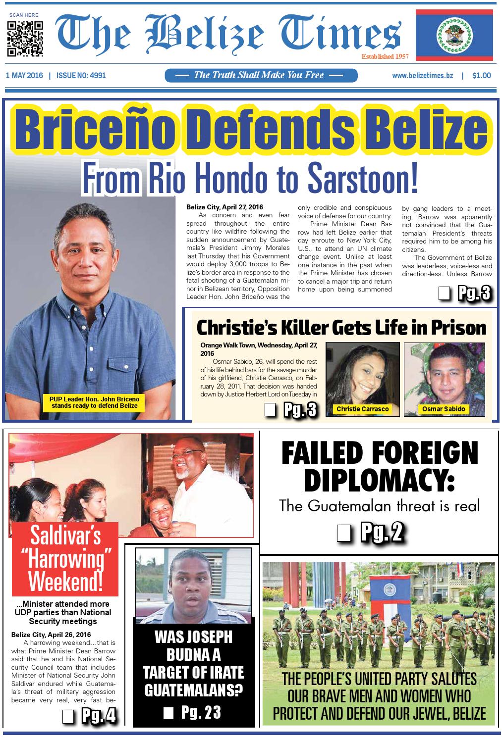 Belize Times May 1, 2016 by Belize Times Press - Issuu