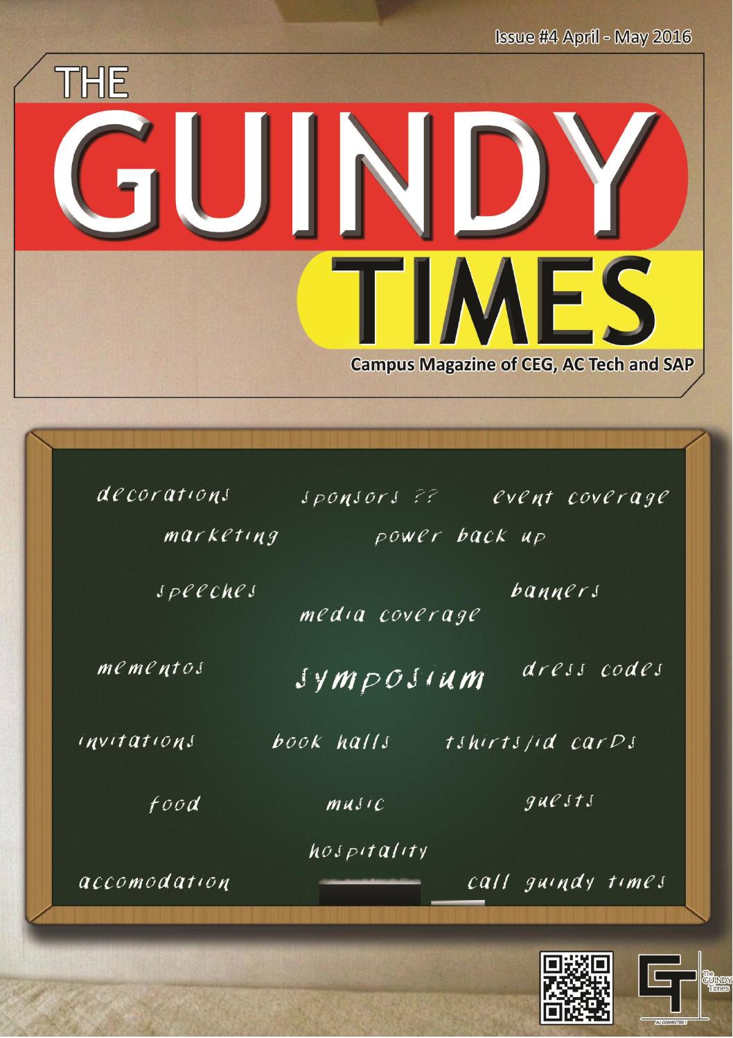 The Guindy Times [April - May 2016] by The Guindy Times - Issuu