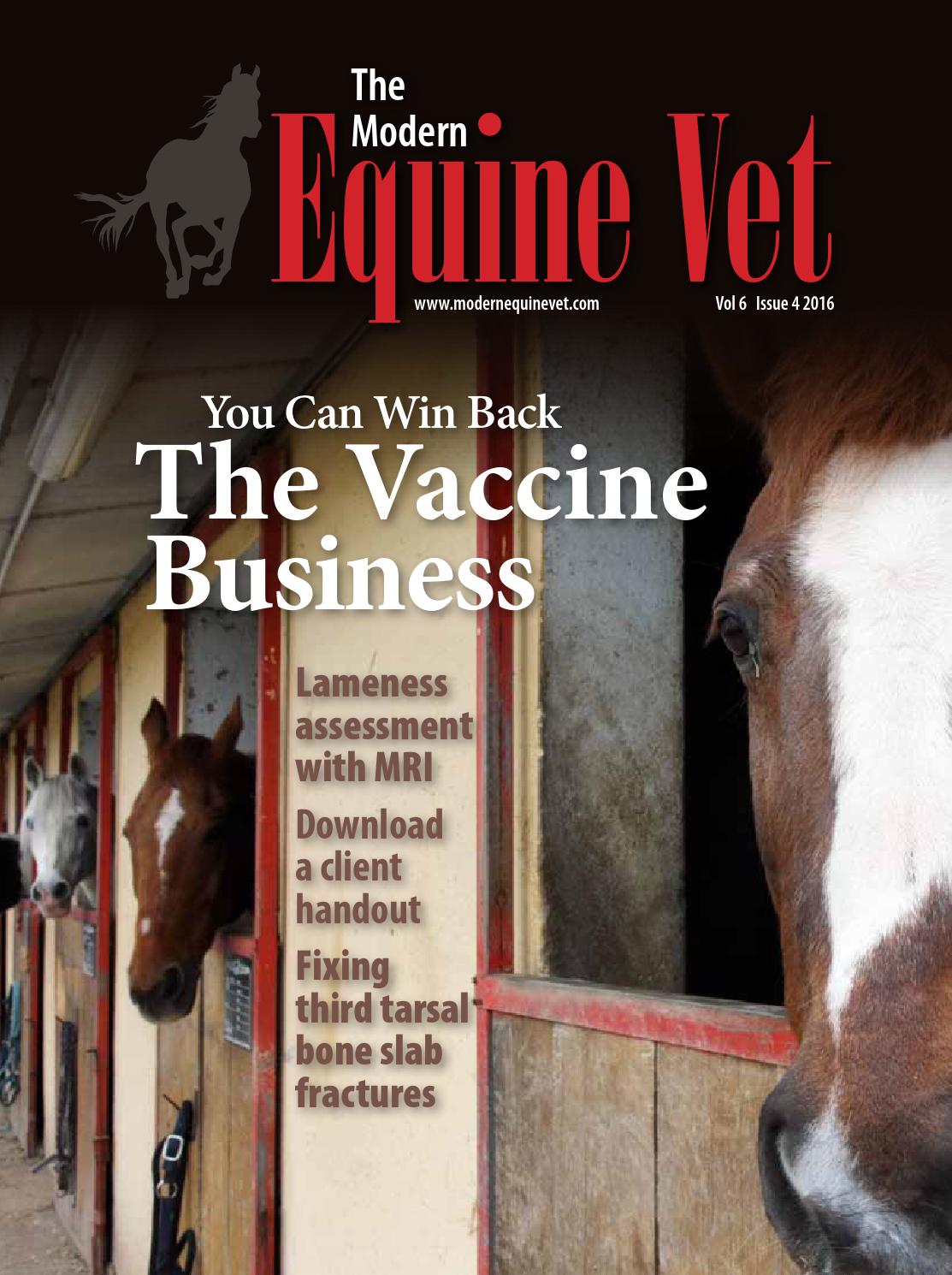 The Modern Equine Vet April 2016 by The Modern Equine Vet - Issuu