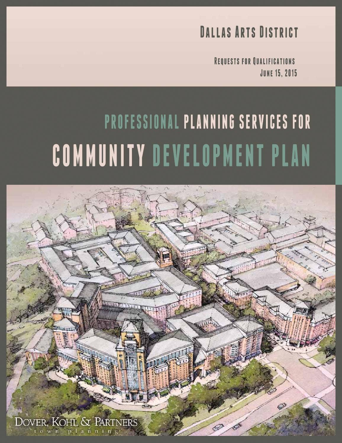 Dallas Arts District RFQ for Community Development Plan by A Mattey - Issuu
