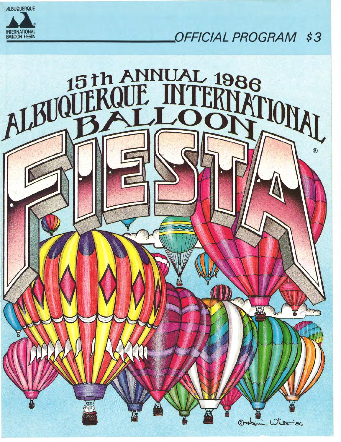 Official 1986 Albuquerque International Balloon Fiesta Program by ...