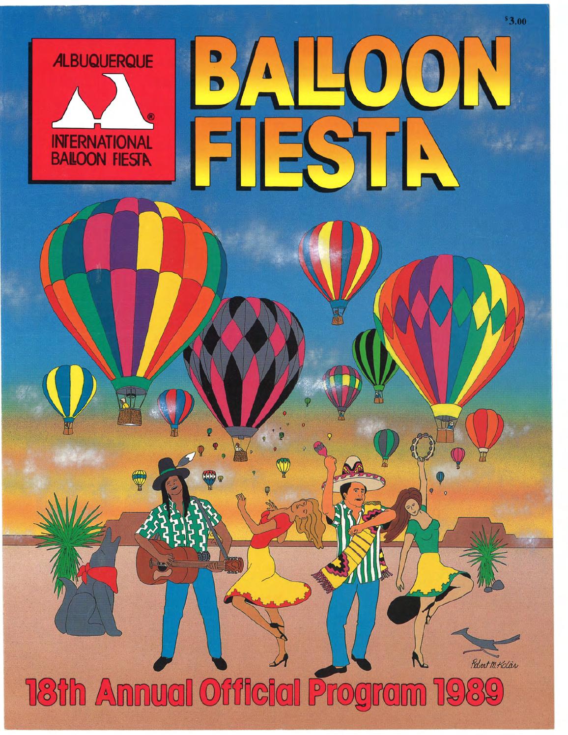 Official 1989 Albuquerque International Balloon Fiesta Program by ...