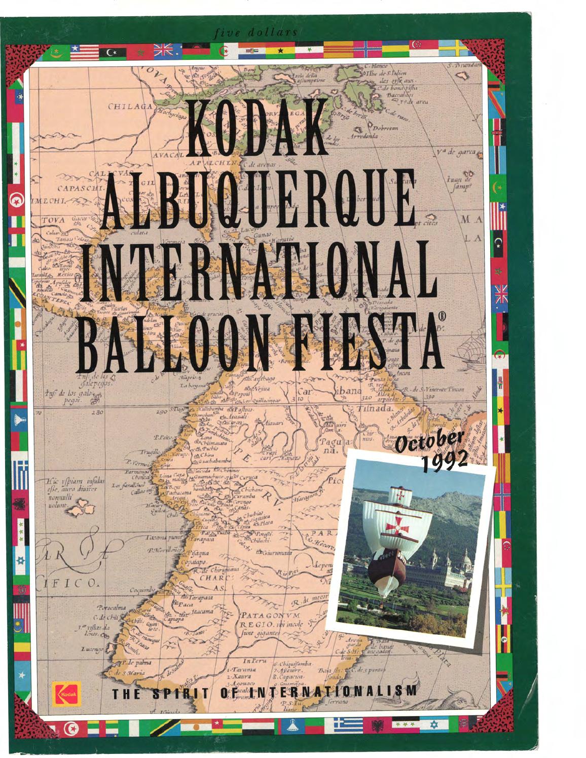Official 1992 Albuquerque International Balloon Fiesta Program by ...