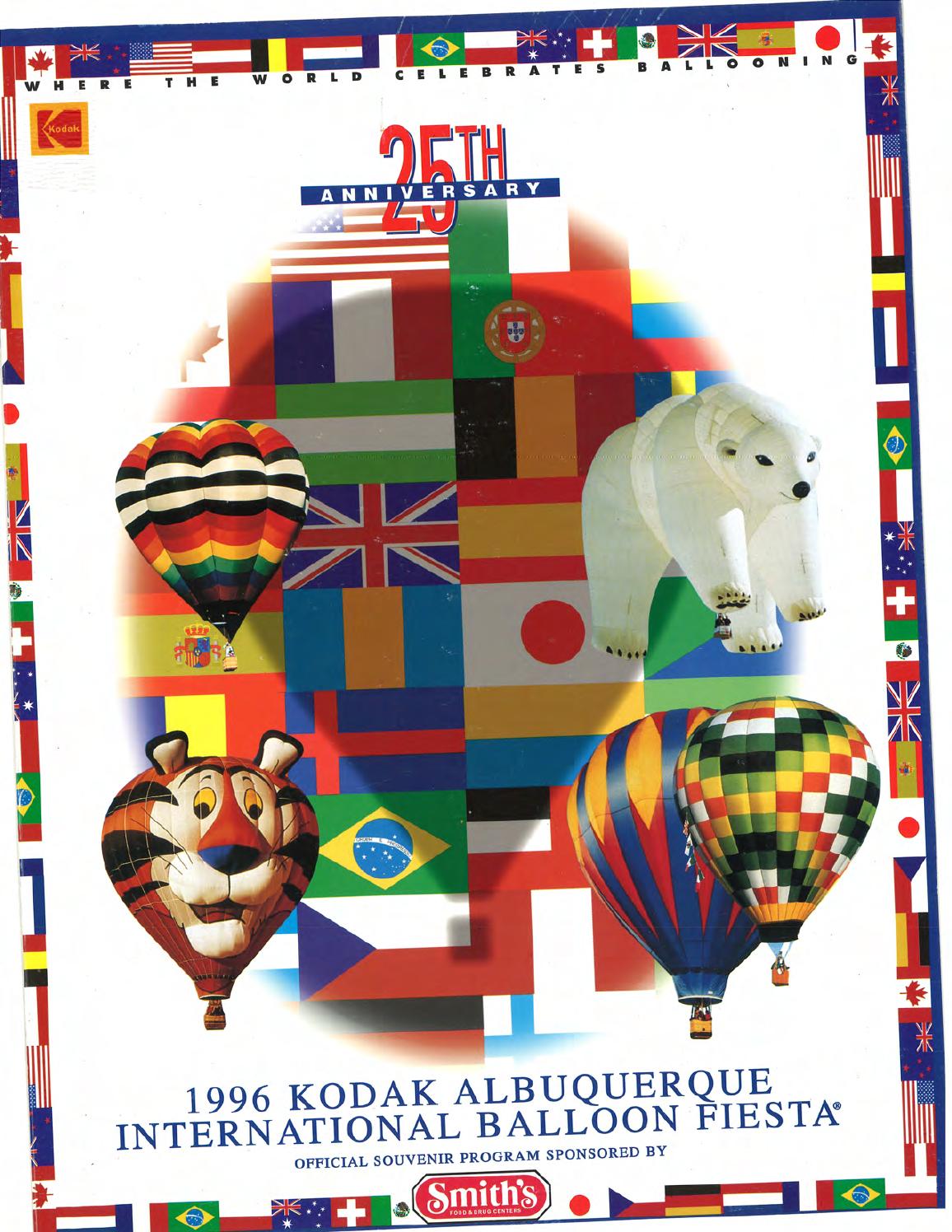Official 1996 Albuquerque International Balloon Fiesta Program by ...