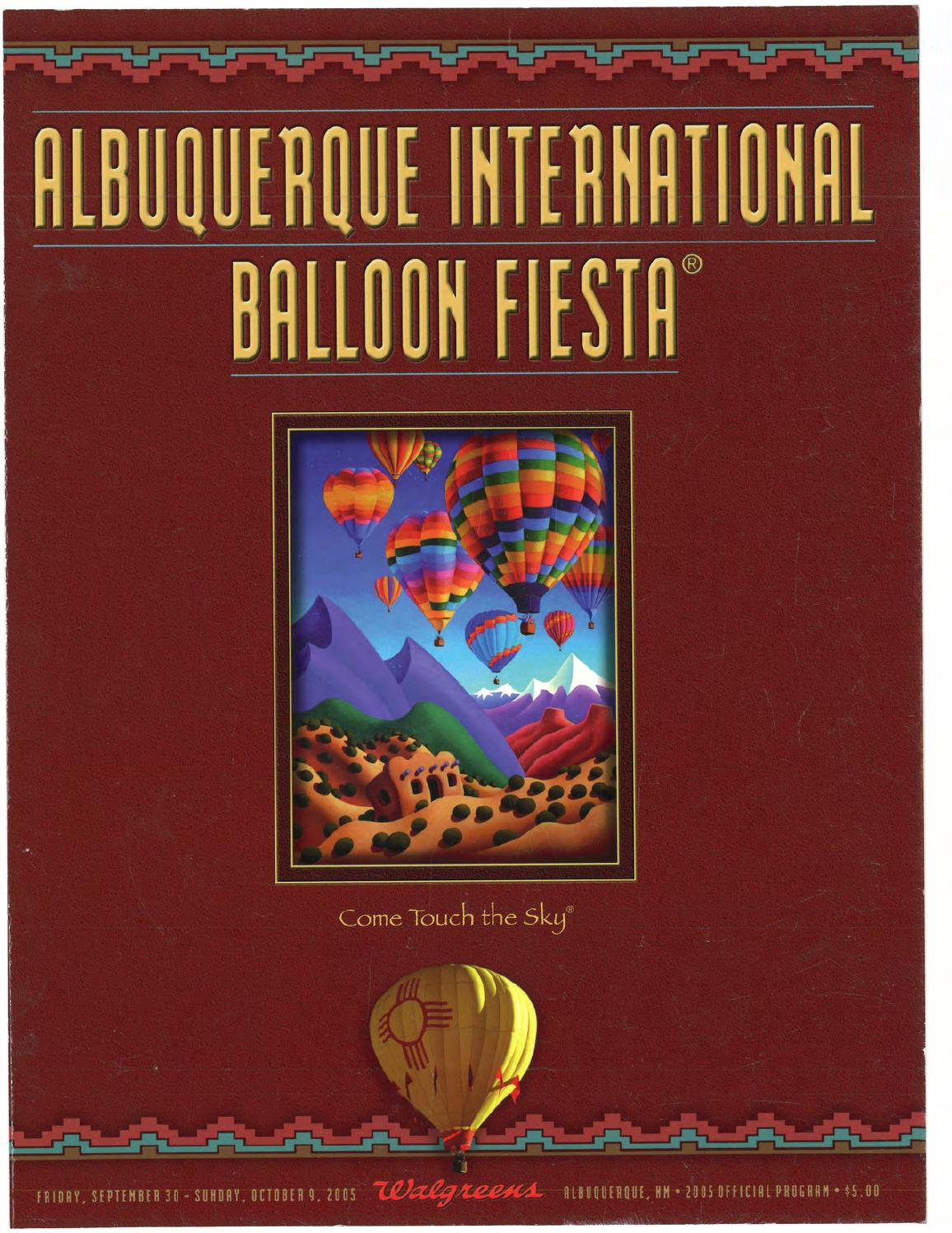 Official 2005 Albuquerque International Balloon Fiesta Program by ...
