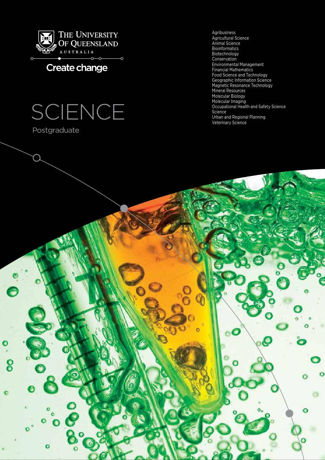 2016 UQ Science Postgraduate Guide by UQ Science - Issuu