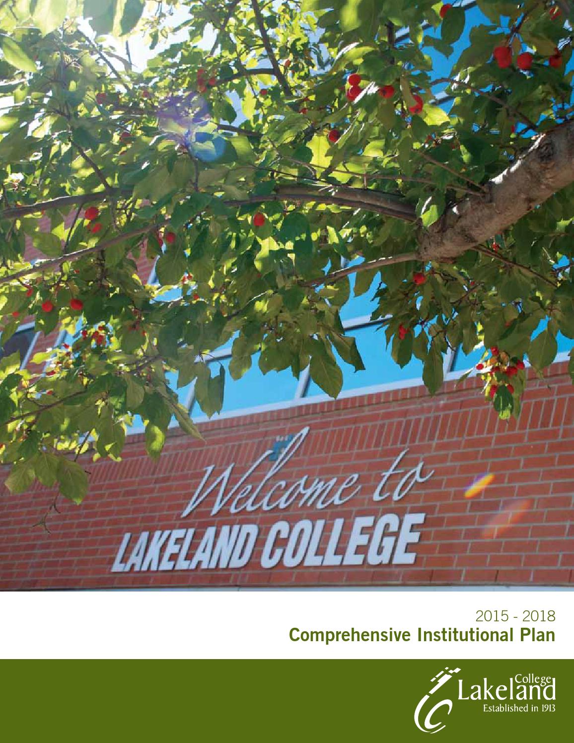 Lakeland College Comprehensive institutional plan 2015-18 by Lakeland ...