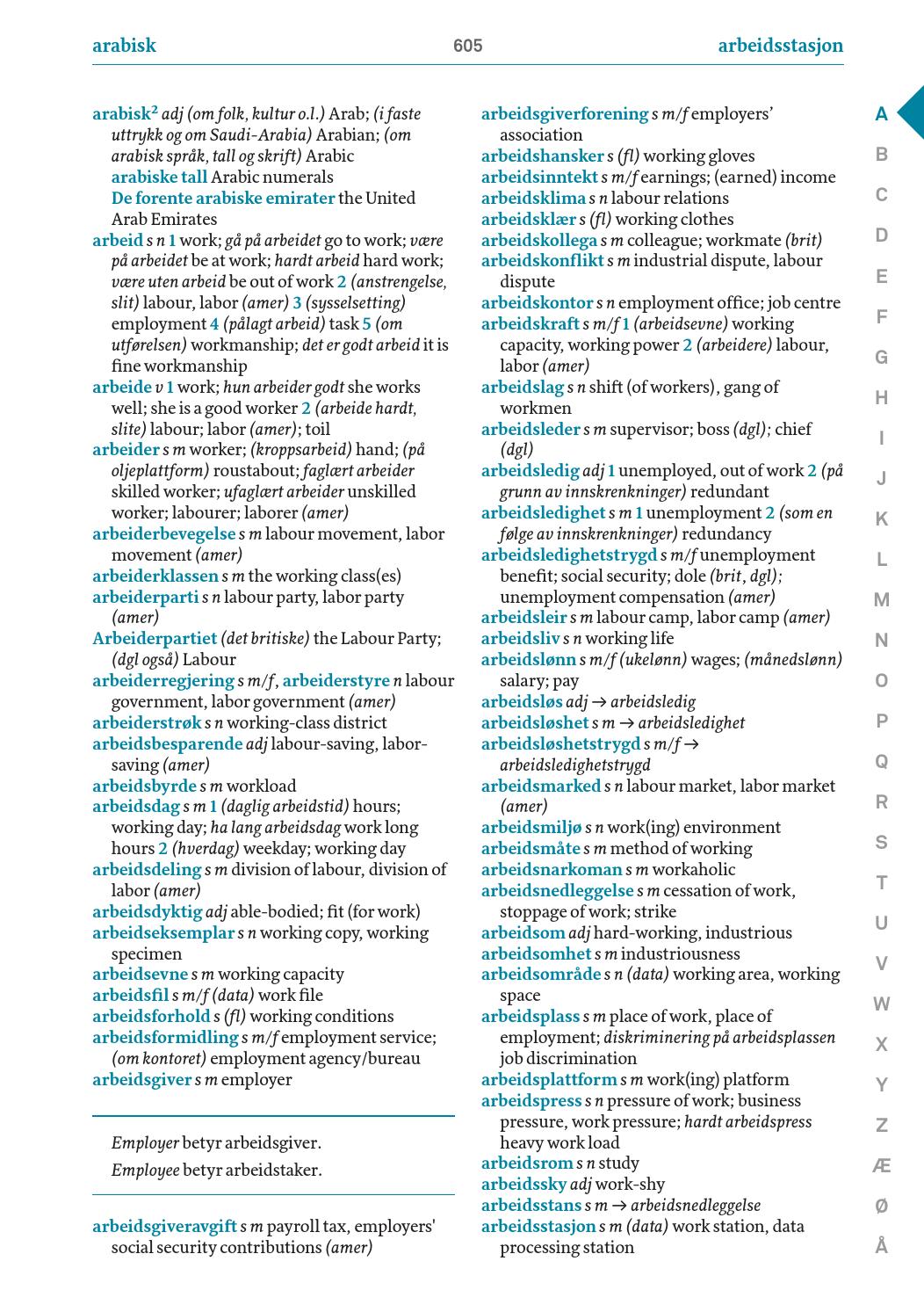 Engelsk ordbok (utdrag) by Cappelen Damm - Issuu