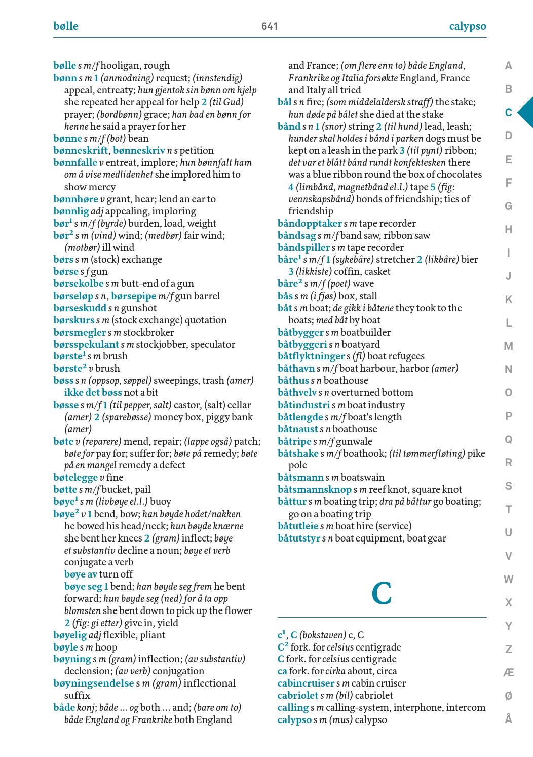 Engelsk ordbok (utdrag) by Cappelen Damm - Issuu