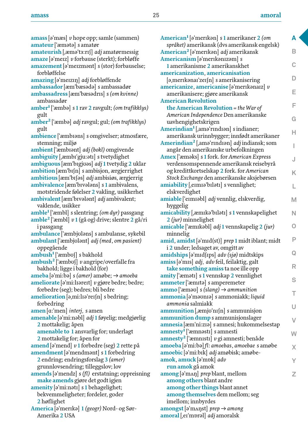 Engelsk ordbok (utdrag) by Cappelen Damm - Issuu