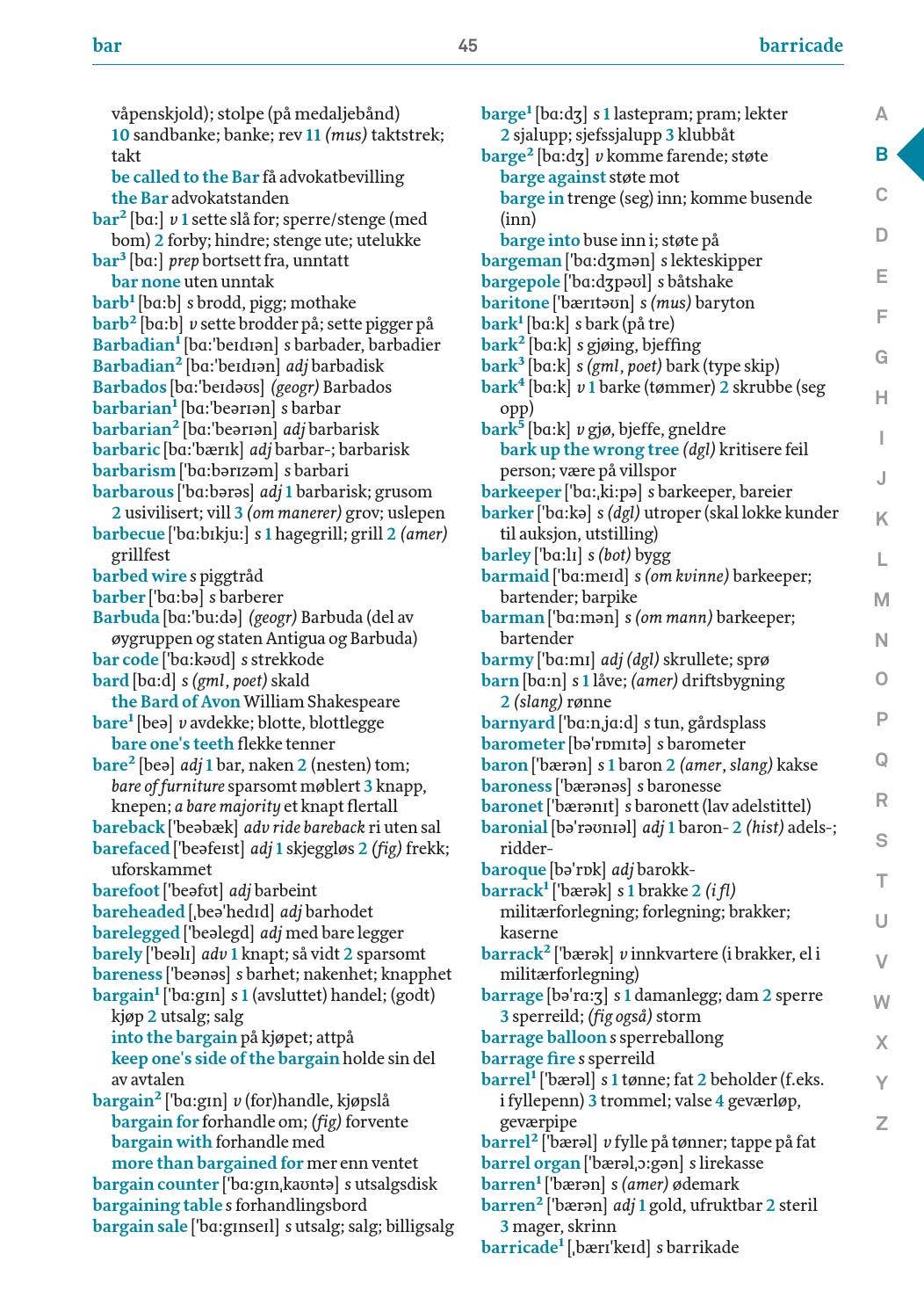 Engelsk ordbok (utdrag) by Cappelen Damm - Issuu