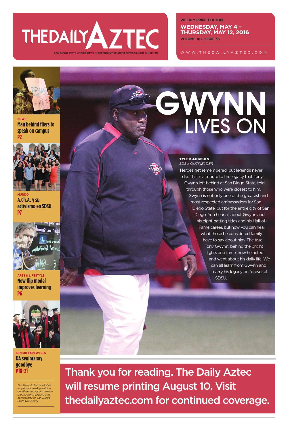 05-04-2016 by The Daily Aztec - Issuu