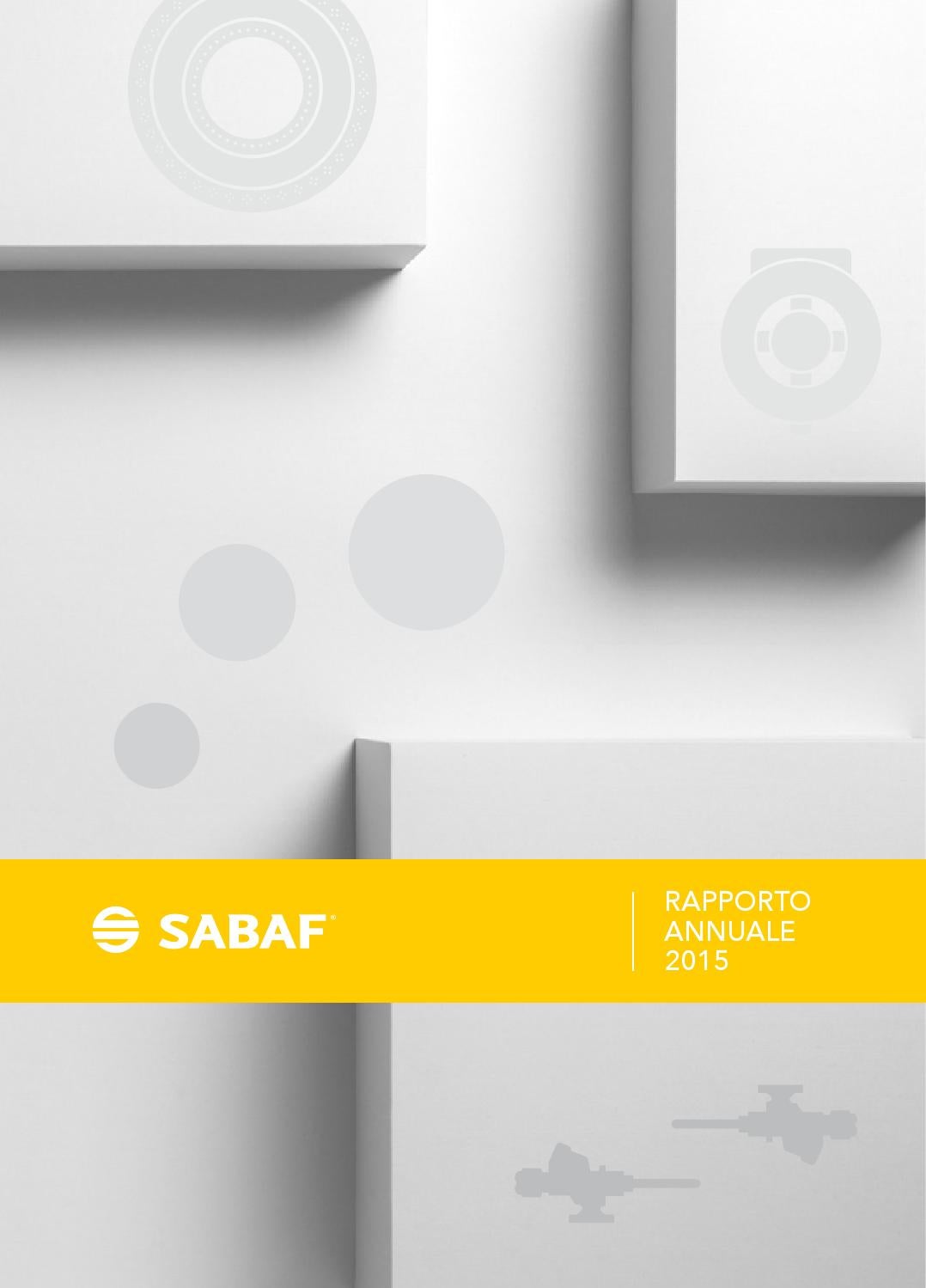 Sabaf Spa - Rapporto Annuale 2015 by All Creative Agency - Issuu