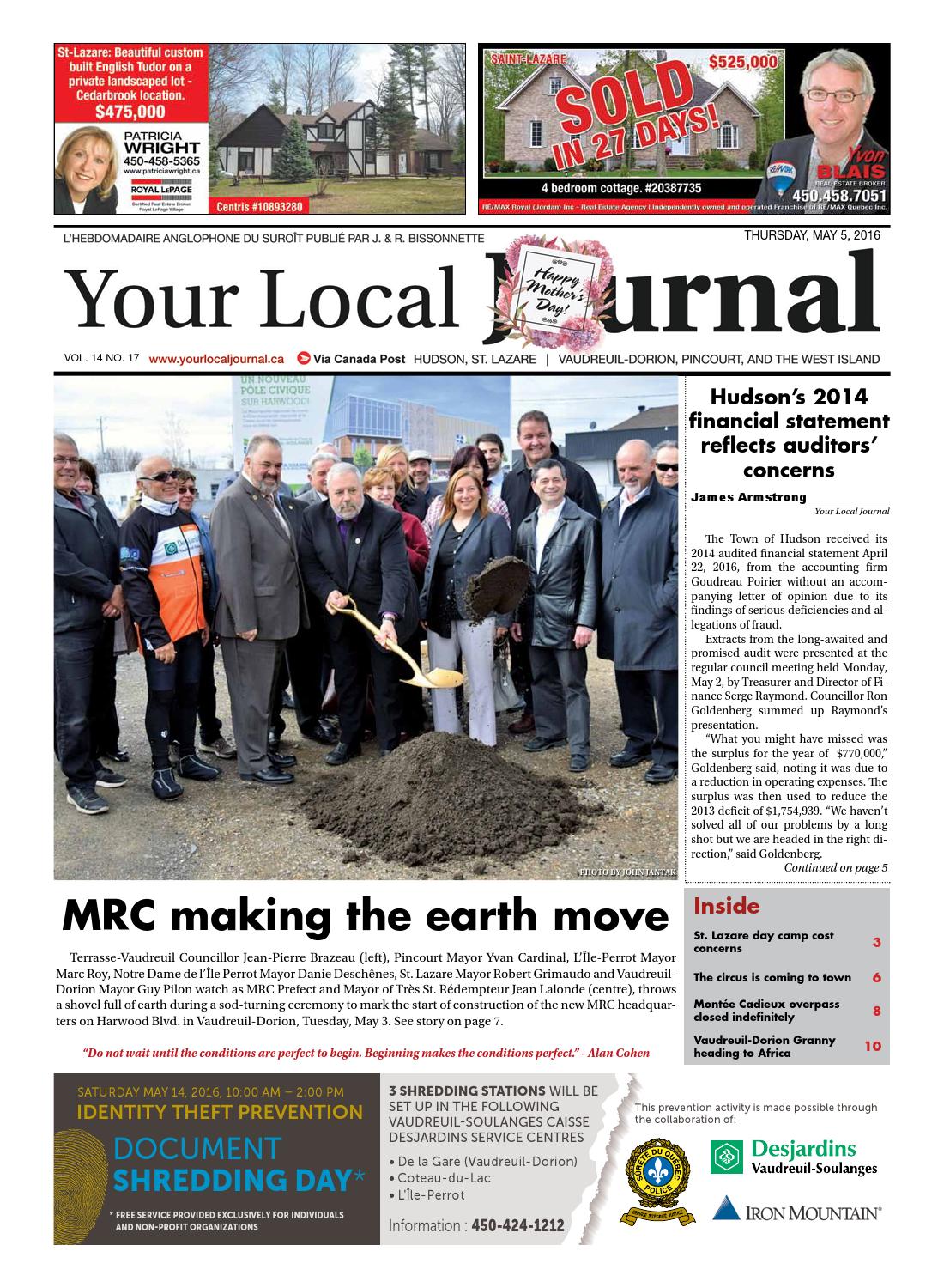 Your Local Journal - May 5th, 2016 by Your Local Journal - Issuu