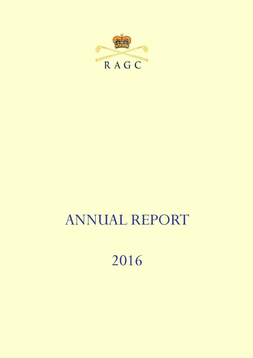 RAGC Annual Report 2016 by Bowden Print Group - Issuu