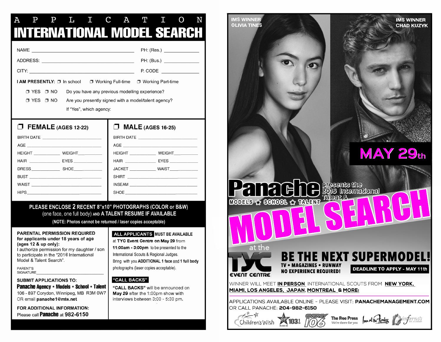 2016 International Model & Talent Search by Panache Management - Issuu